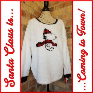 Peanuts | Intimates & Sleepwear | Peanuts Snoopyappliqued Plush Sleep ...